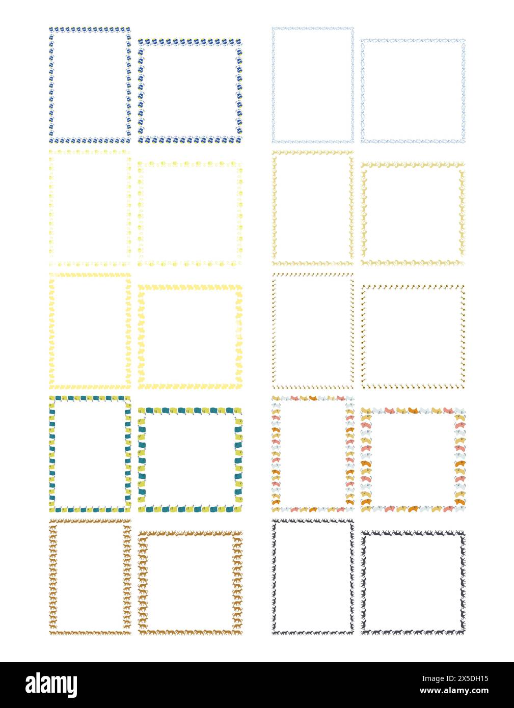 Children picture frames Stock Vector Images - Alamy