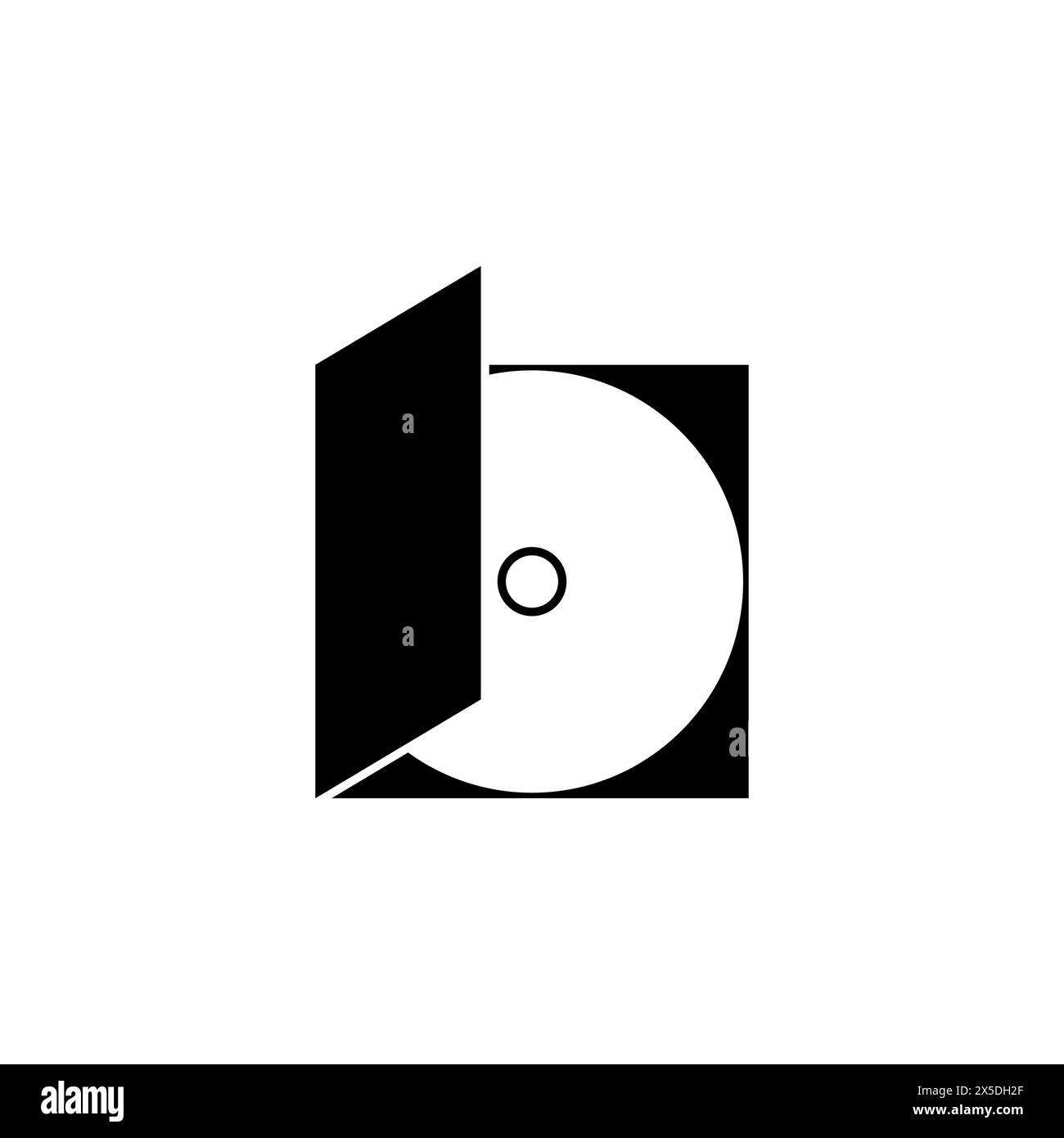 CD DVD Disc in Box flat vector icon. Simple solid symbol isolated on ...