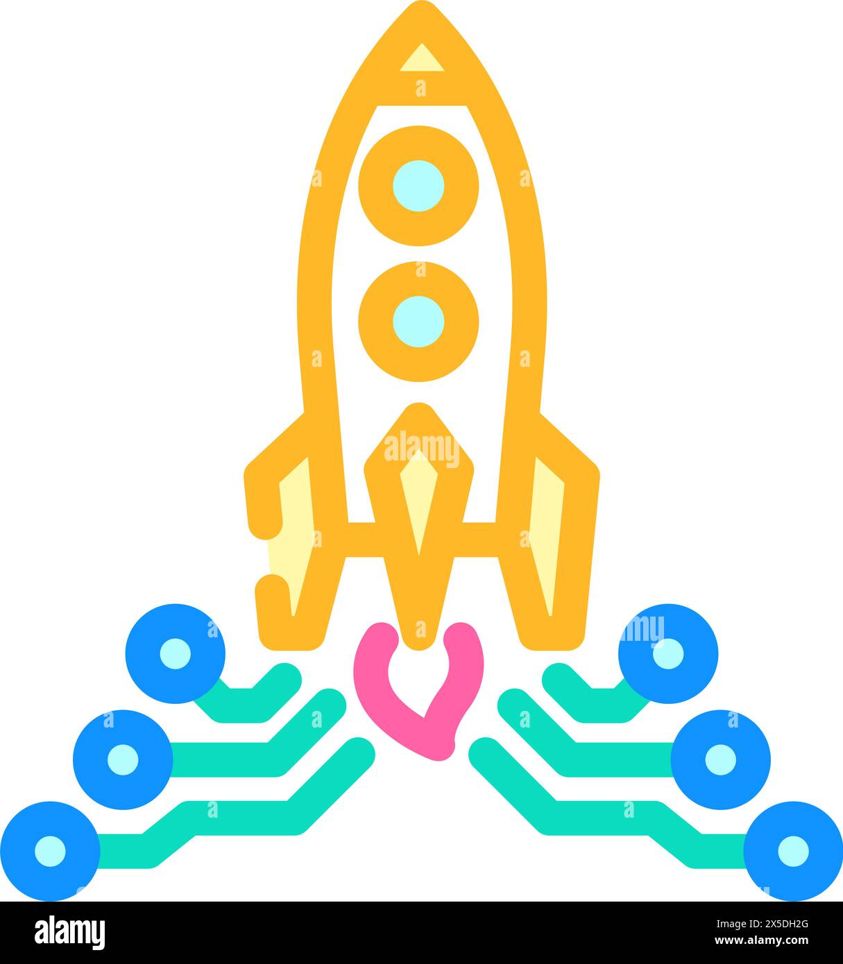 tech startup enthusiast color icon vector illustration Stock Vector ...