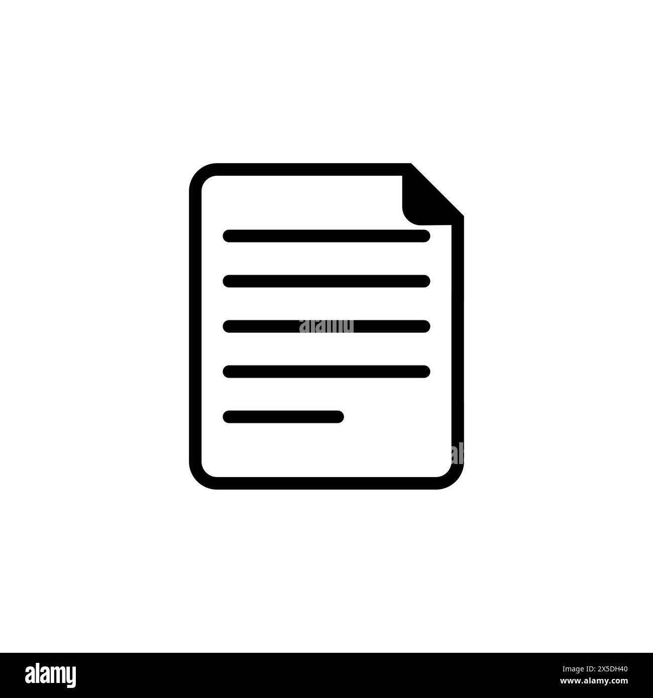 Contract Document flat vector icon. Simple solid symbol isolated on ...