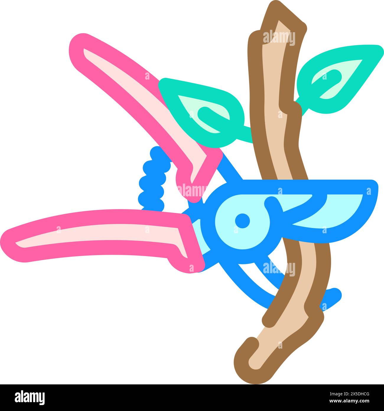 pruning urban gardening color icon vector illustration Stock Vector ...