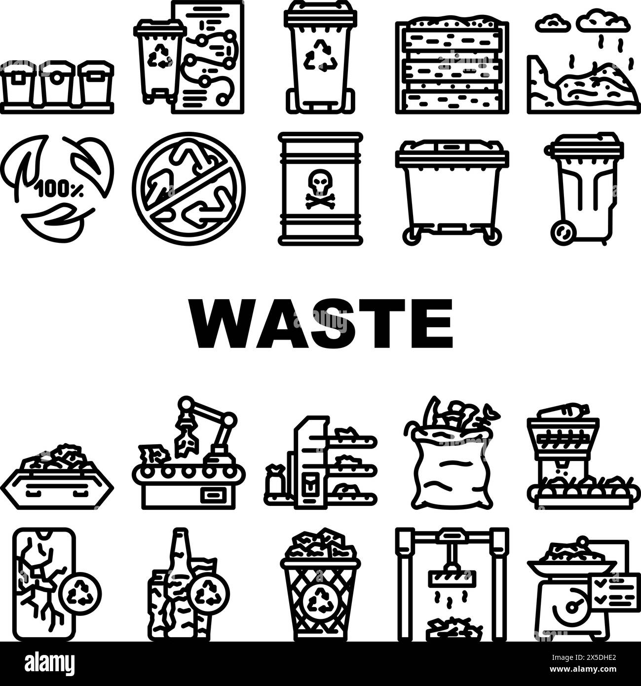 Waste sorting paper cardboard Black and White Stock Photos & Images - Alamy