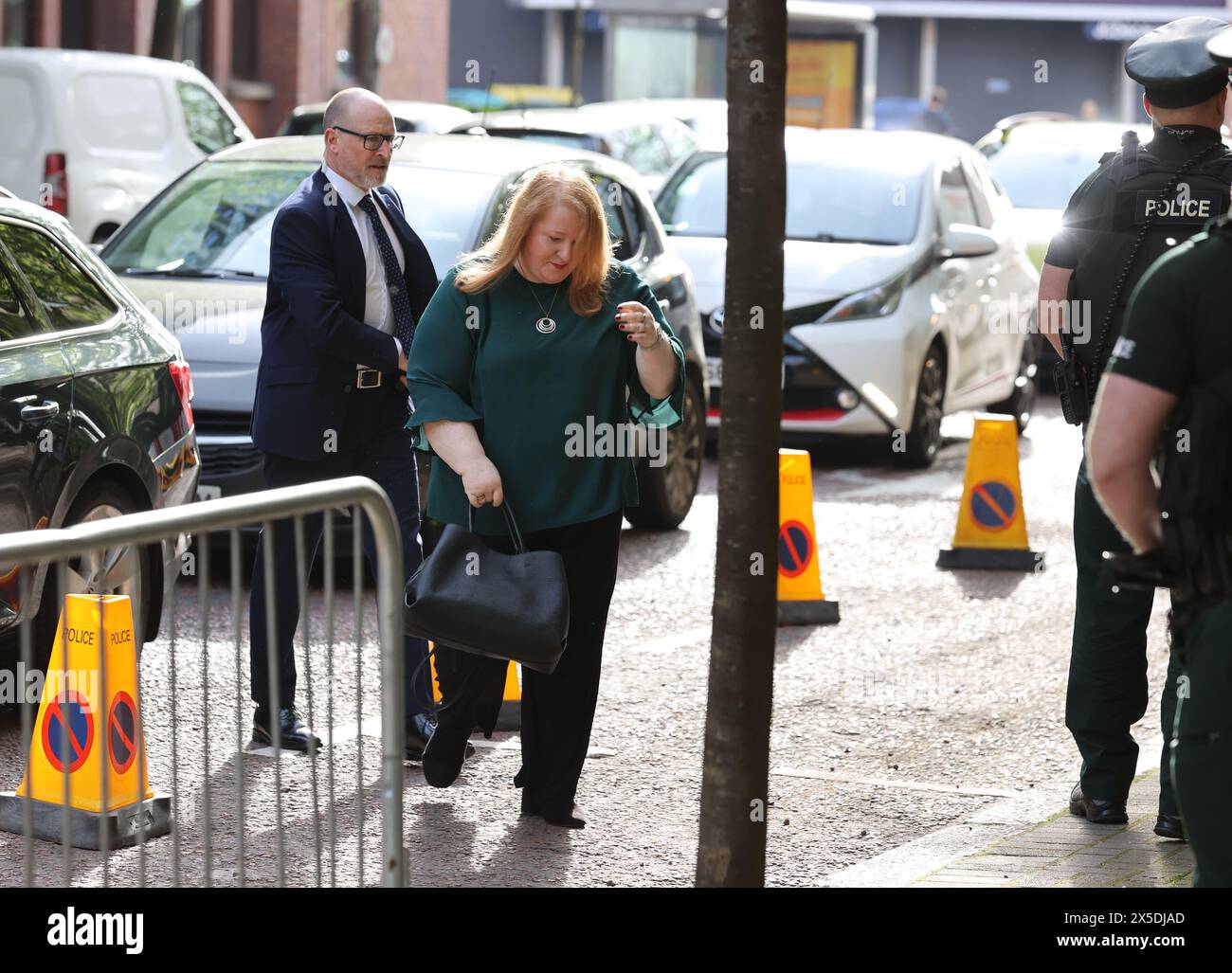 Leader of the Alliance party, Naomi Long, arriving at the Clayton Hotel ...