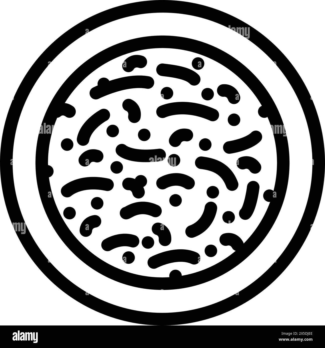 bhindi masala indian cuisine line icon vector illustration Stock Vector ...