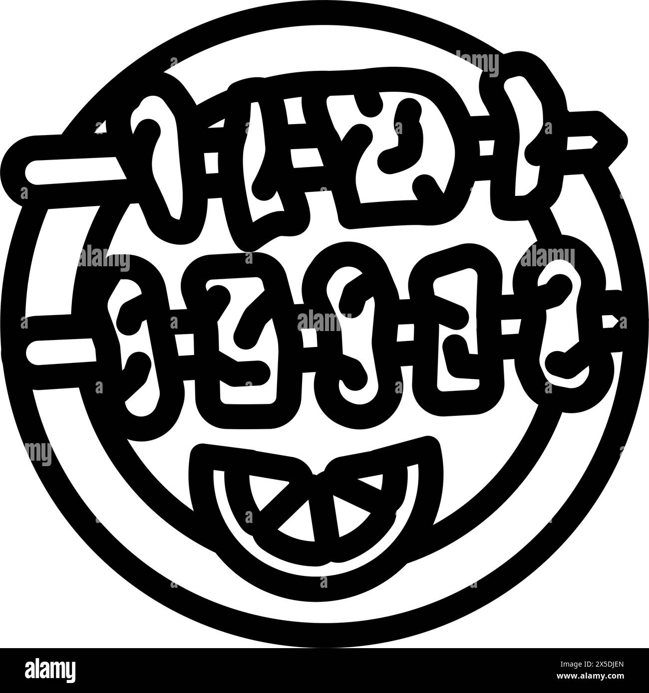 Black chicken tikka masala icon hi-res stock photography and images - Alamy