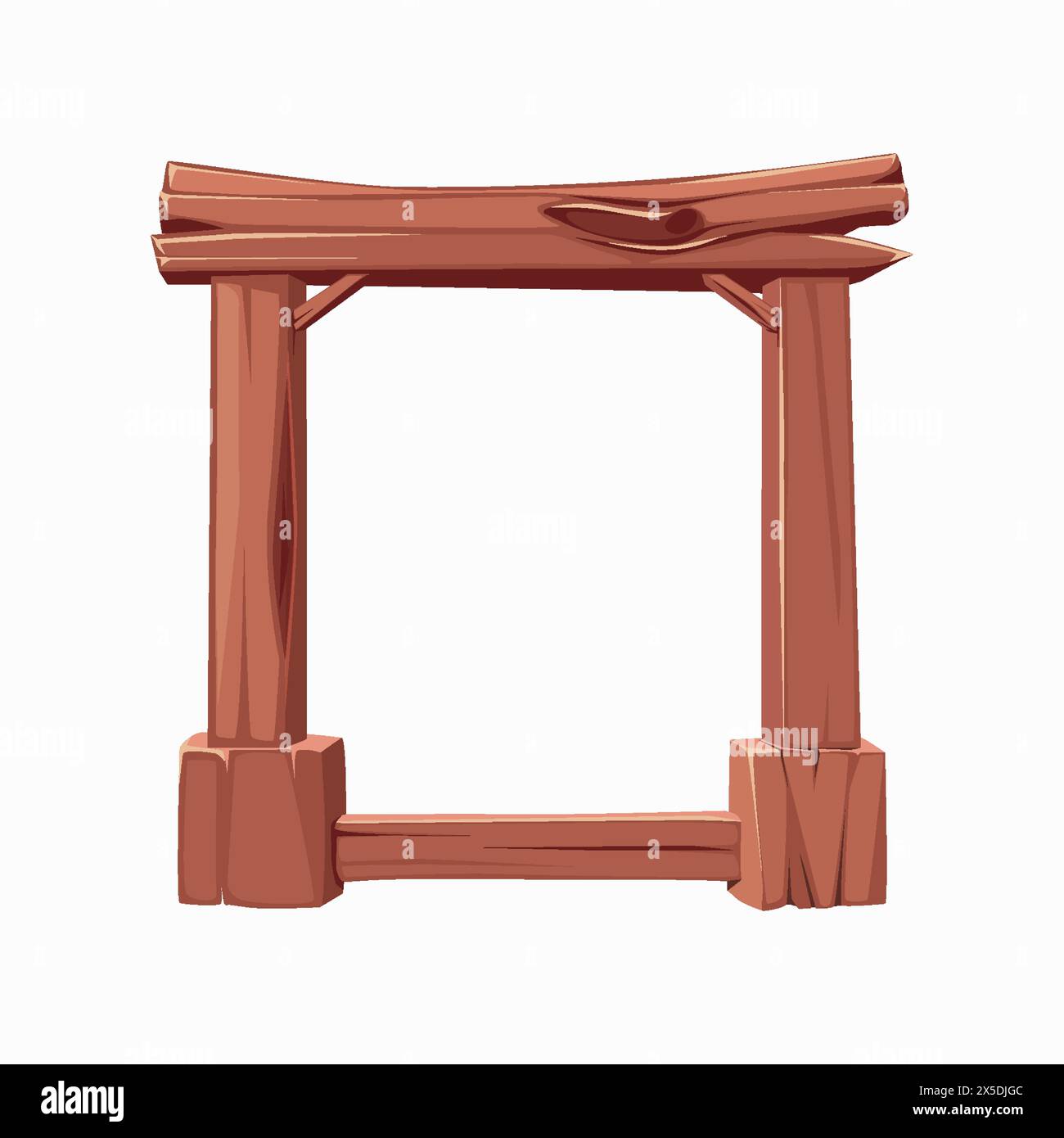 Wooden button game menu Cut Out Stock Images & Pictures - Alamy