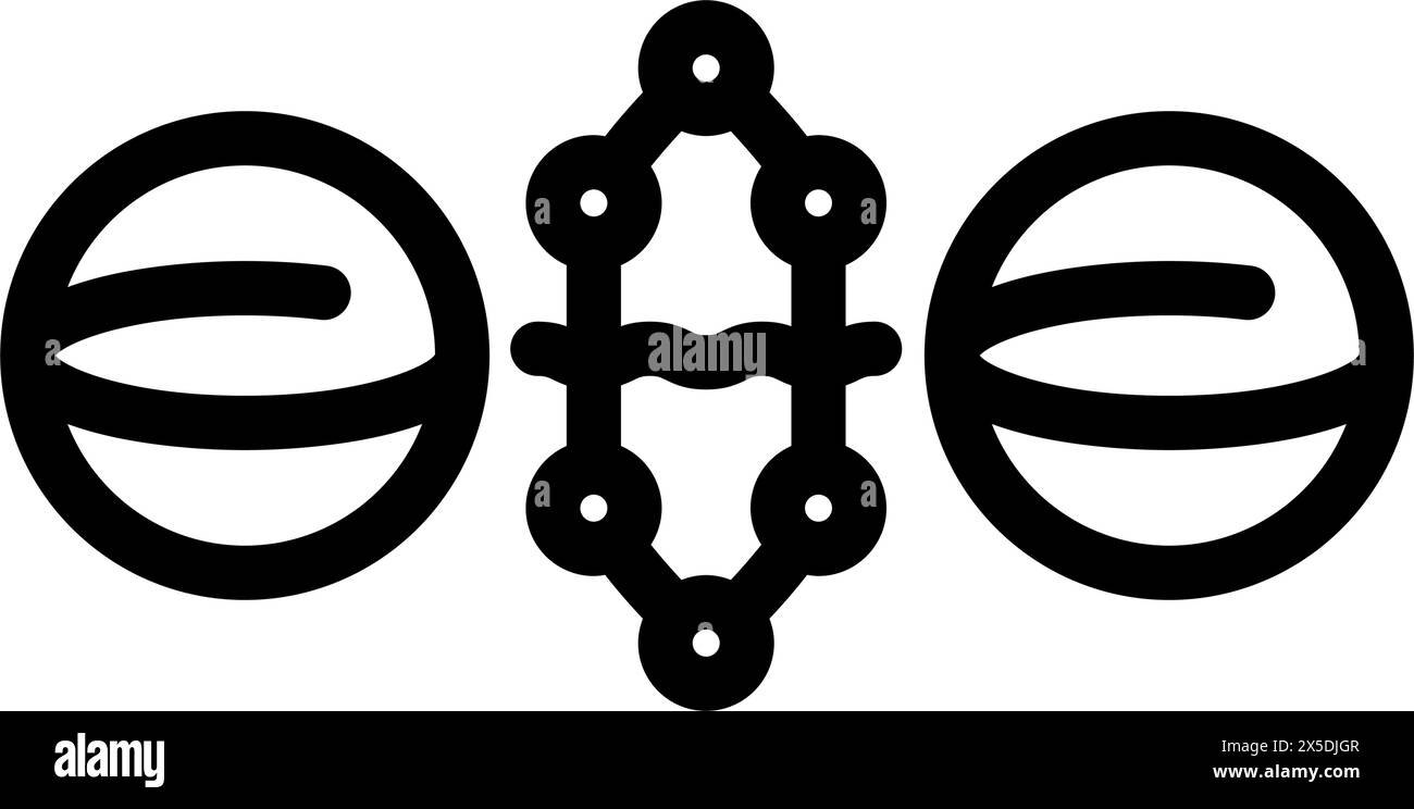 gate quantum technology line icon vector illustration Stock Vector ...