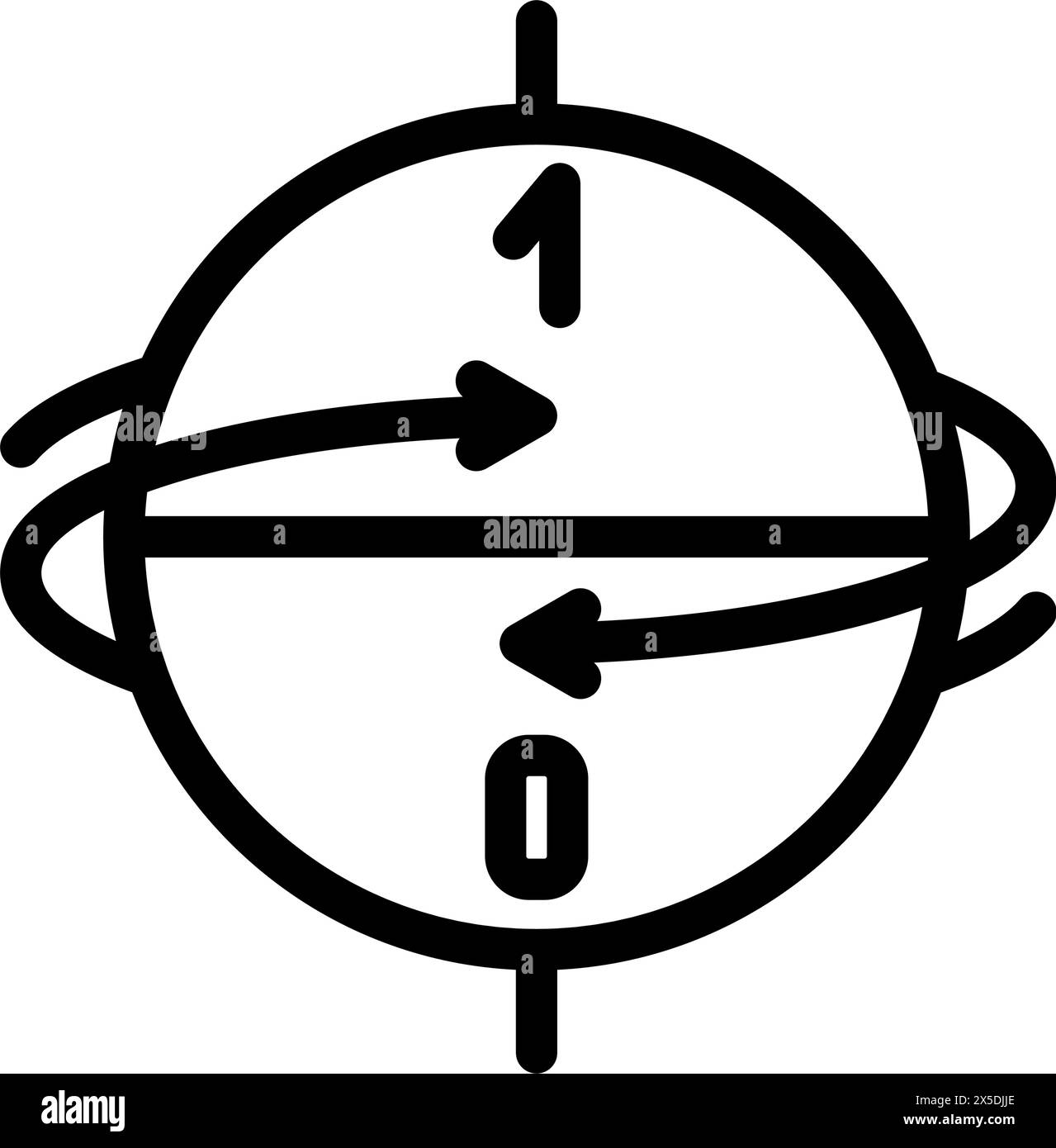 Quantum superposition symbol Black and White Stock Photos & Images - Alamy