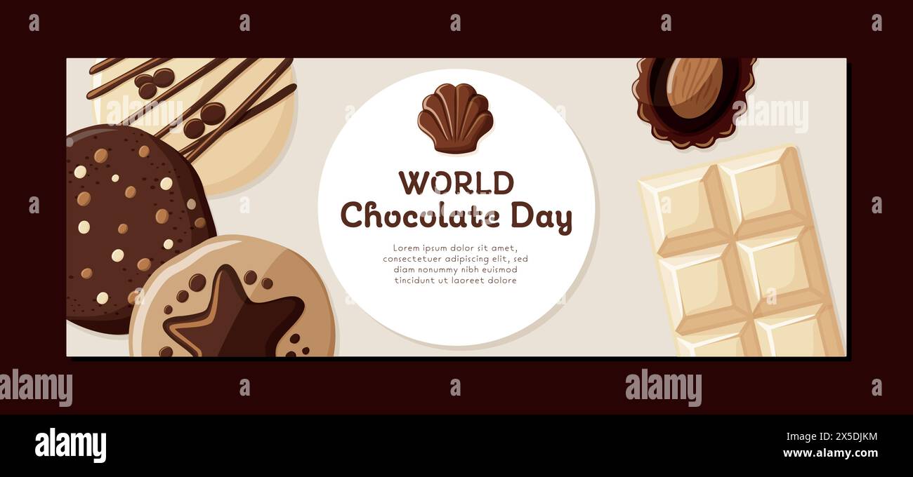 World dark chocolate day Stock Vector Images - Alamy