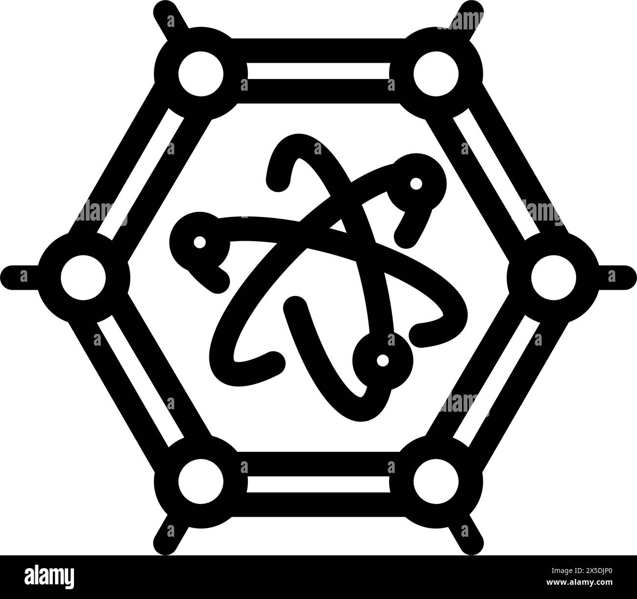 materials quantum technology line icon vector illustration Stock Vector ...