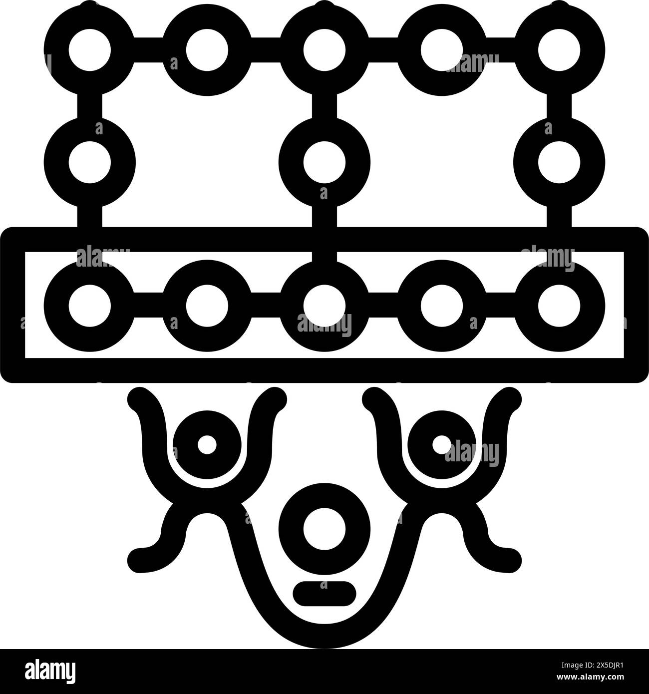 simulation quantum technology line icon vector illustration Stock Vector Image & Art - Alamy