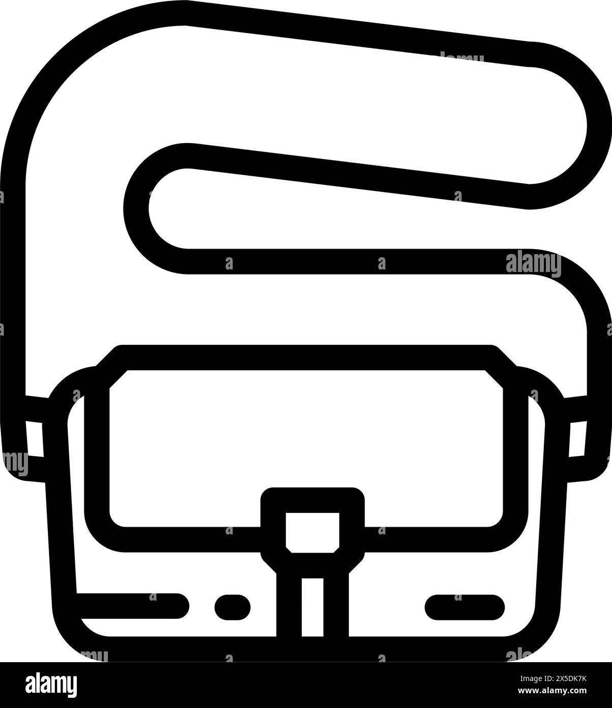 Black crossbody bag Stock Vector Images - Alamy