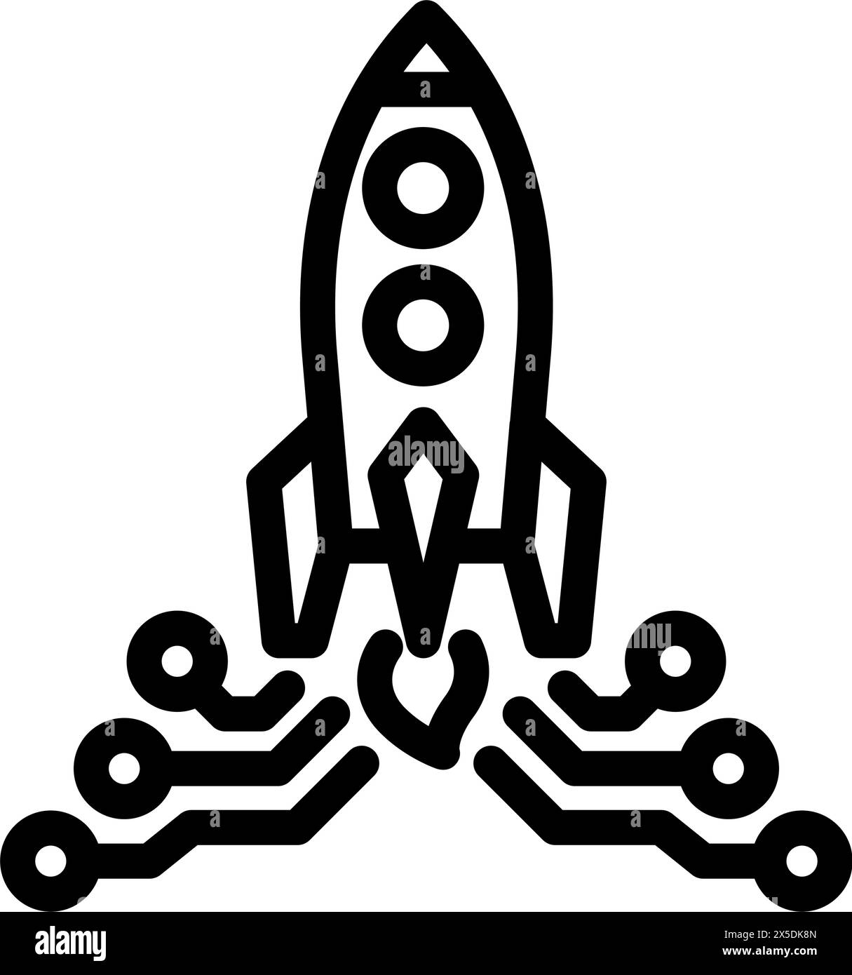 tech startup enthusiast line icon vector illustration Stock Vector ...