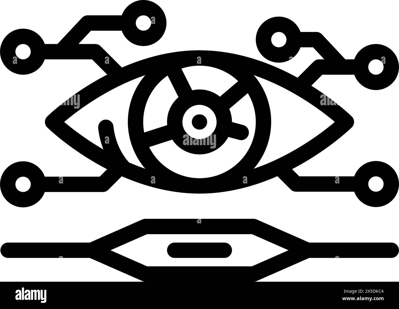 future focused tech enthusiast line icon vector illustration Stock ...