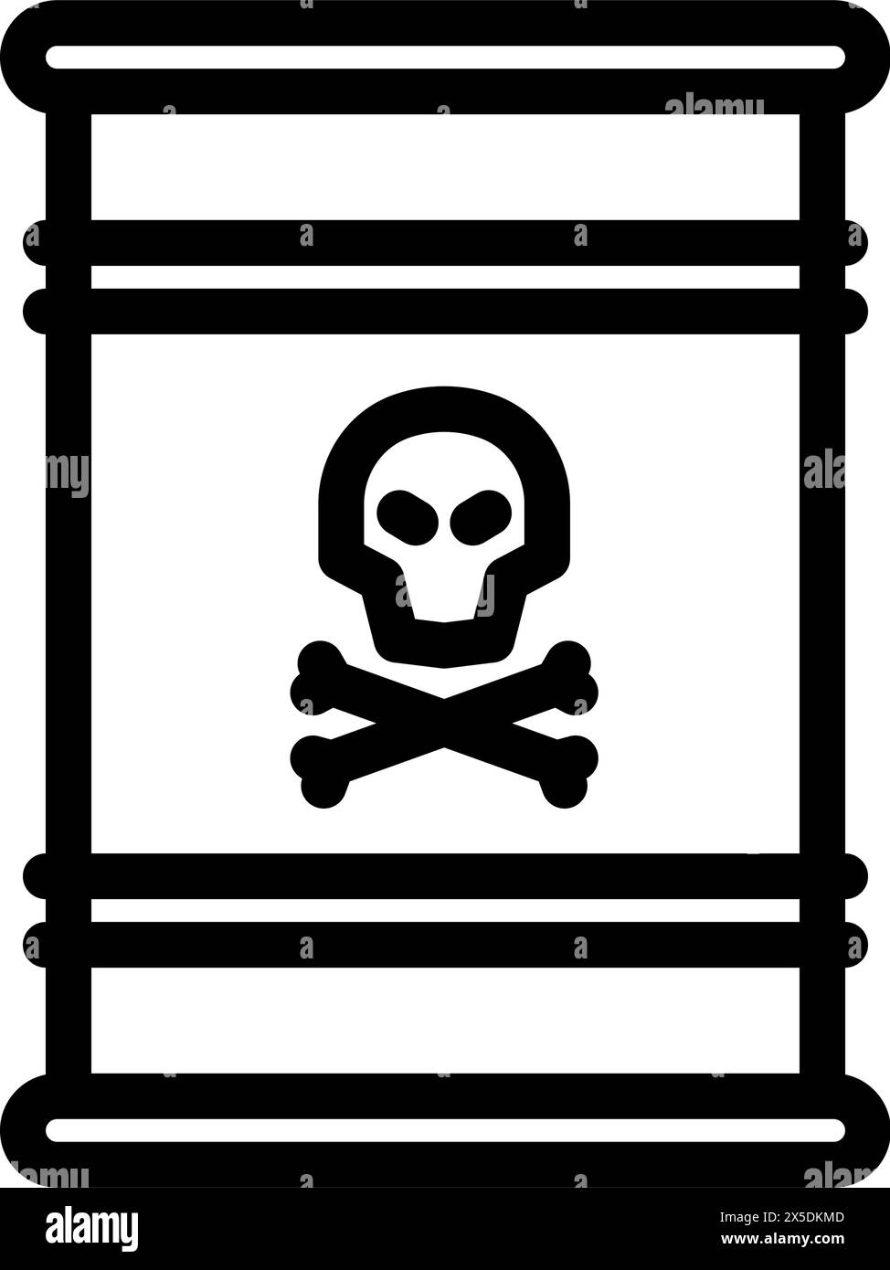 hazardous waste sorting line icon vector illustration Stock Vector ...