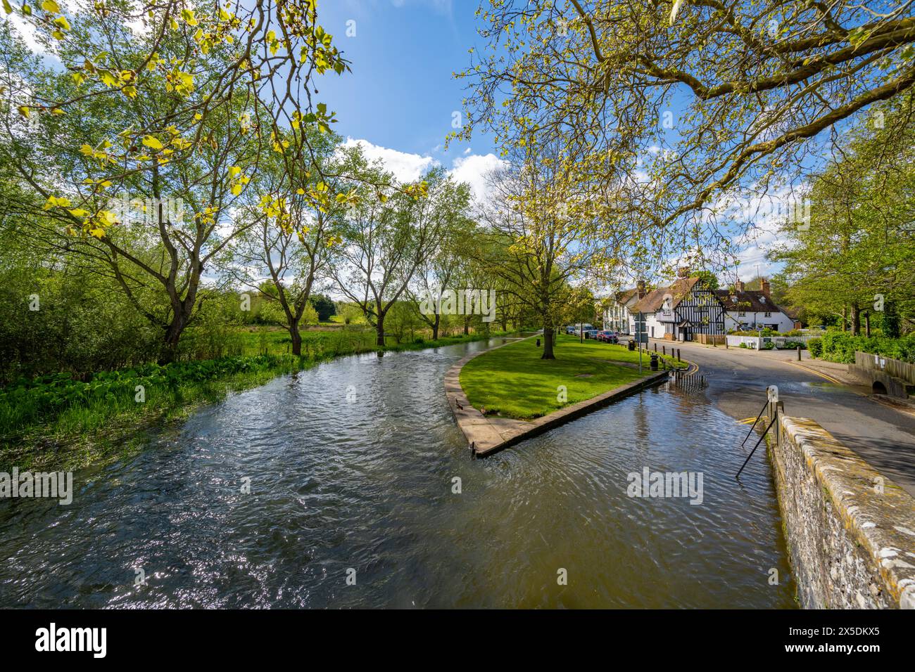 The ford on the river darent at Eynesford, in spring Stock Photo - Alamy