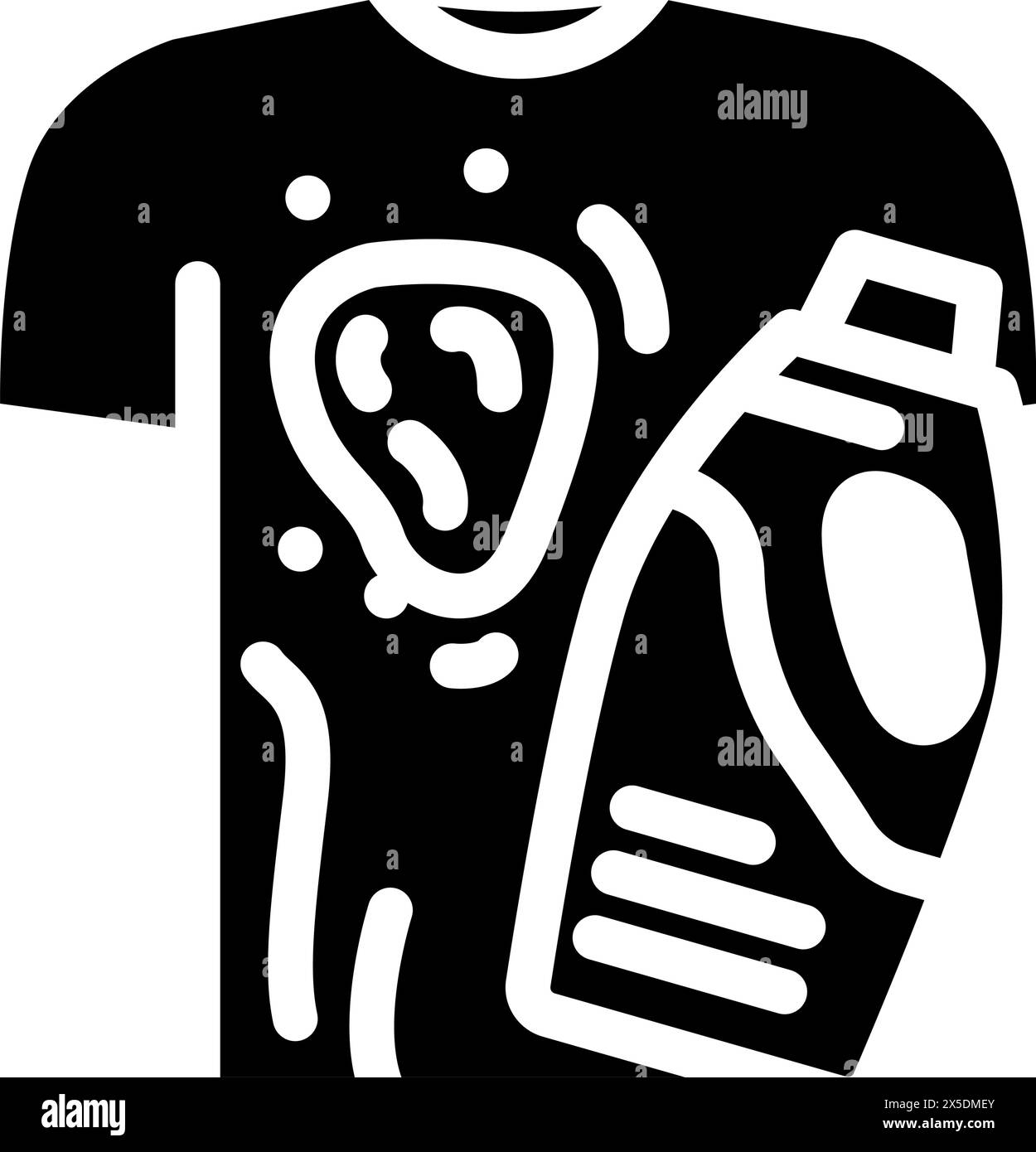 stain removal dry cleaning glyph icon vector illustration Stock Vector ...