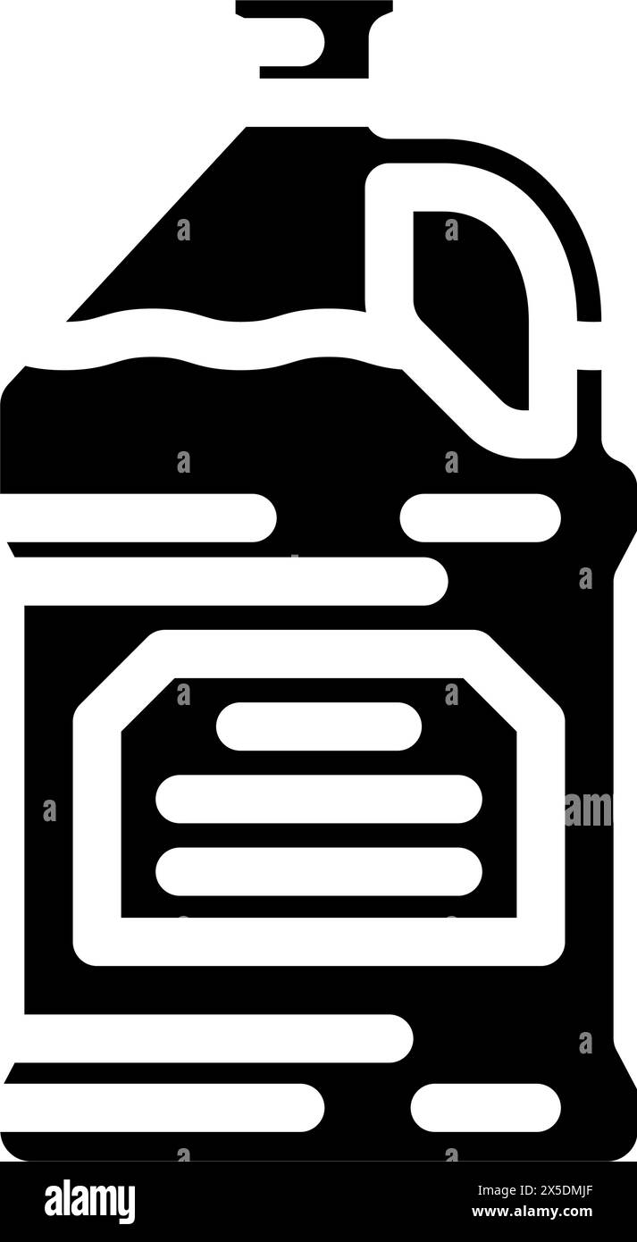 solvent dry cleaning glyph icon vector illustration Stock Vector Image ...