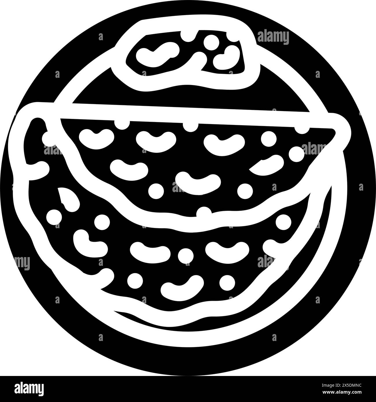 roti bread indian cuisine glyph icon vector illustration Stock Vector ...