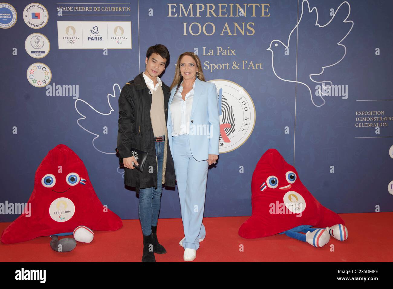 Paris, France. 7th May, 2024. Model & actor Jeremy Bellet and singer ...