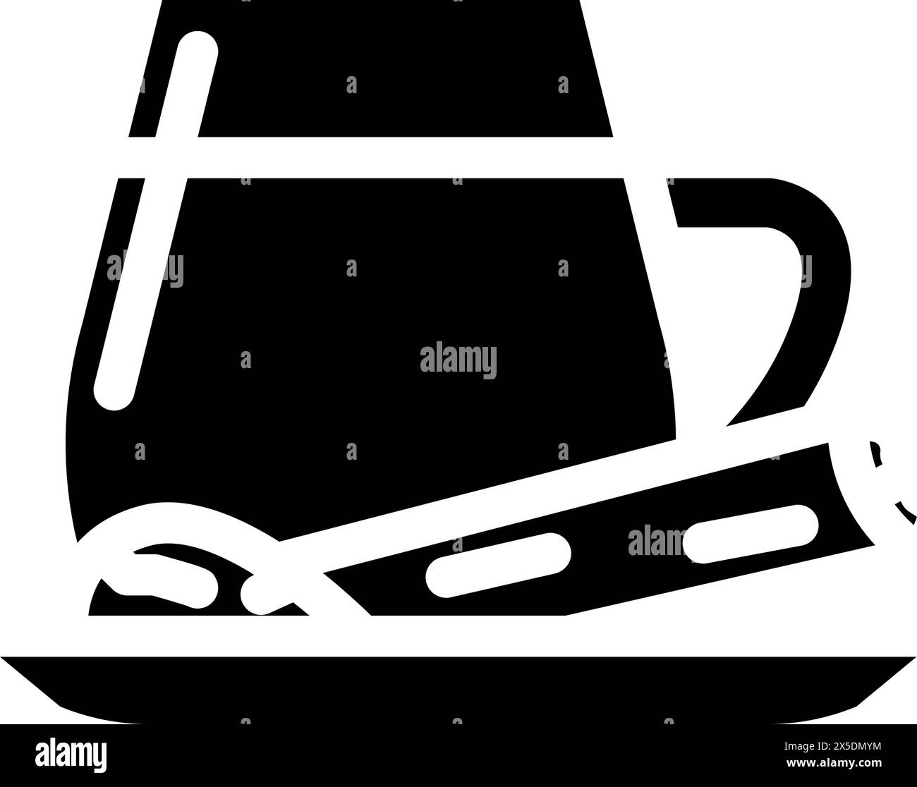 masala chai indian cuisine glyph icon vector illustration Stock Vector ...