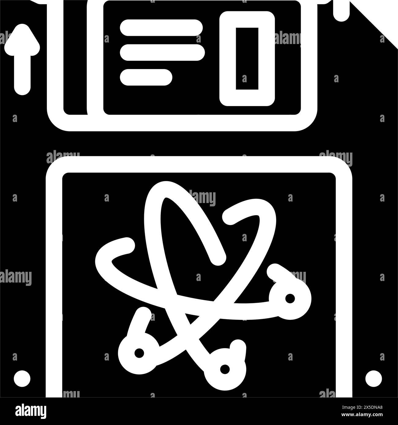 memory quantum technology glyph icon vector illustration Stock Vector ...