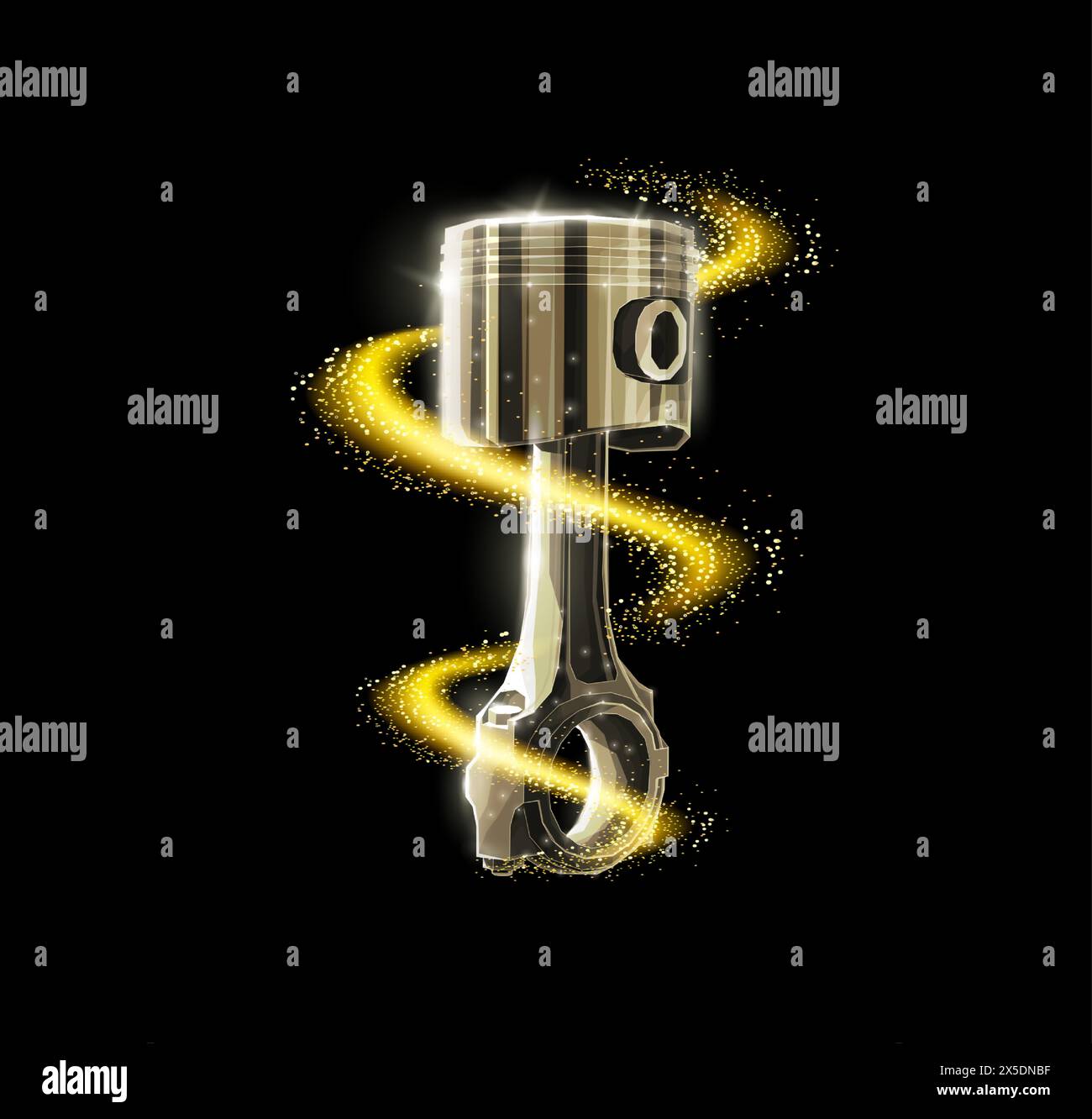 Piston single engine Stock Vector Images - Alamy