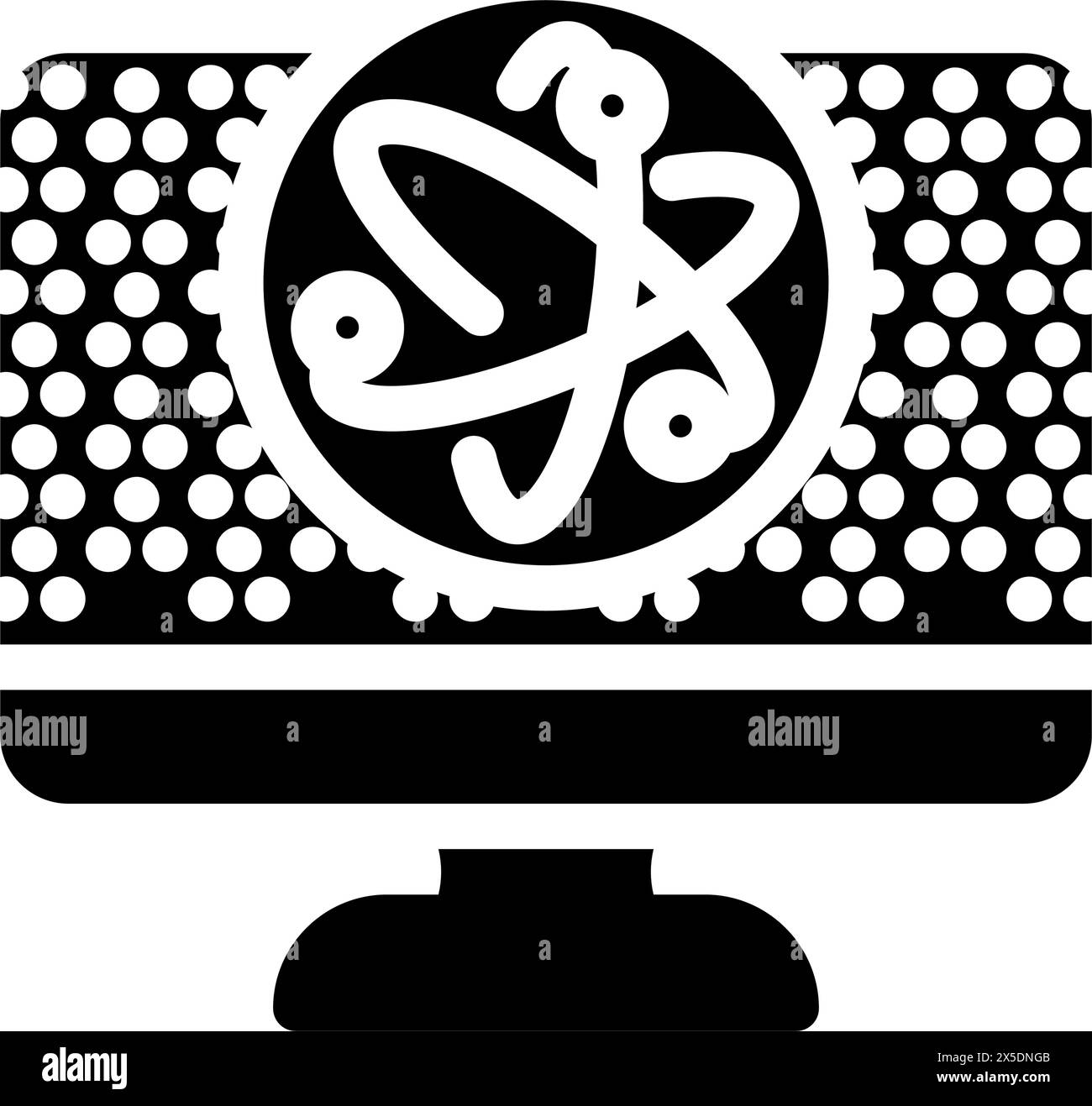 dot technology quantum glyph icon vector illustration Stock Vector ...