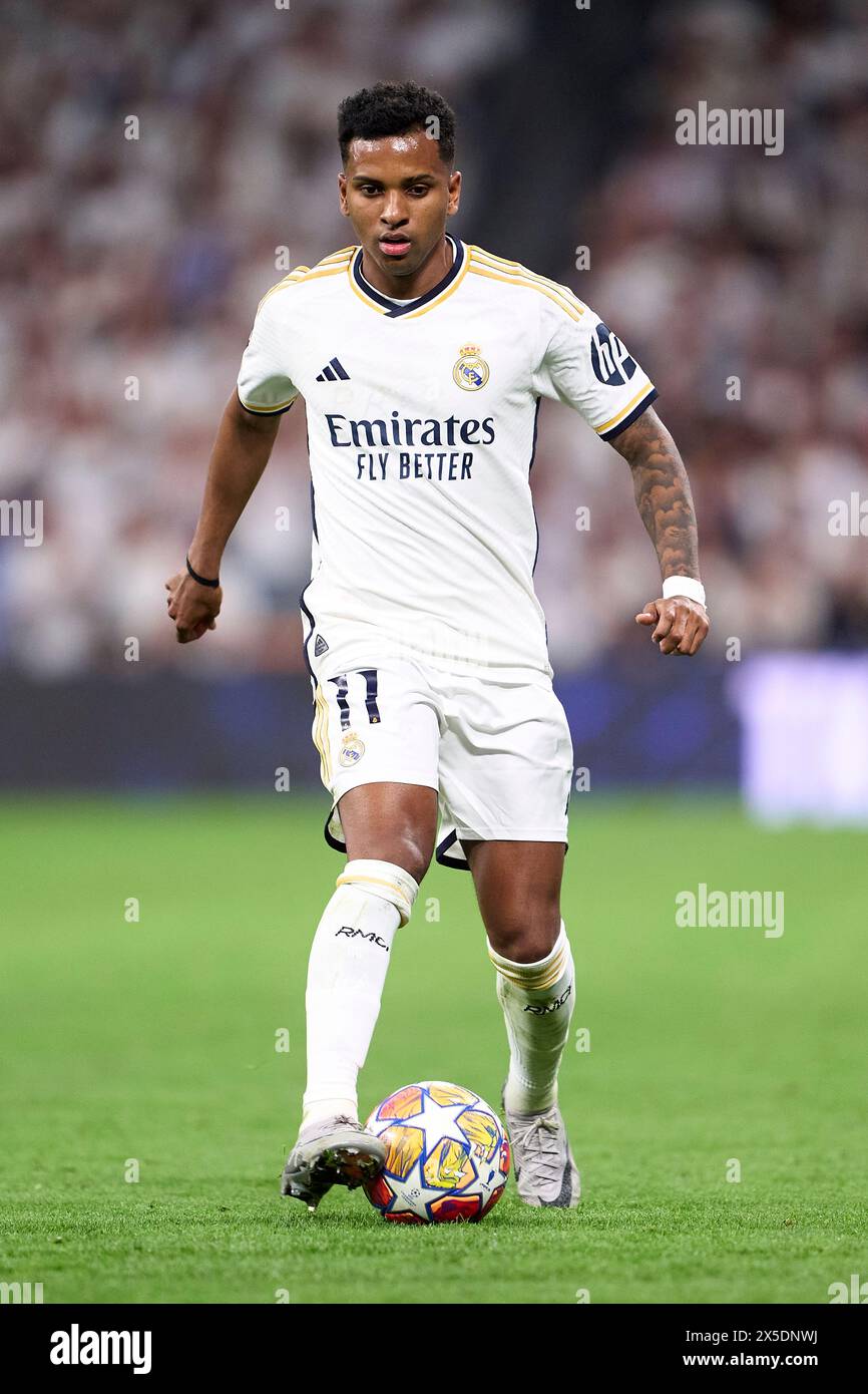 Rodrygo Goes of Real Madrid runs with the ball during the UEFA ...