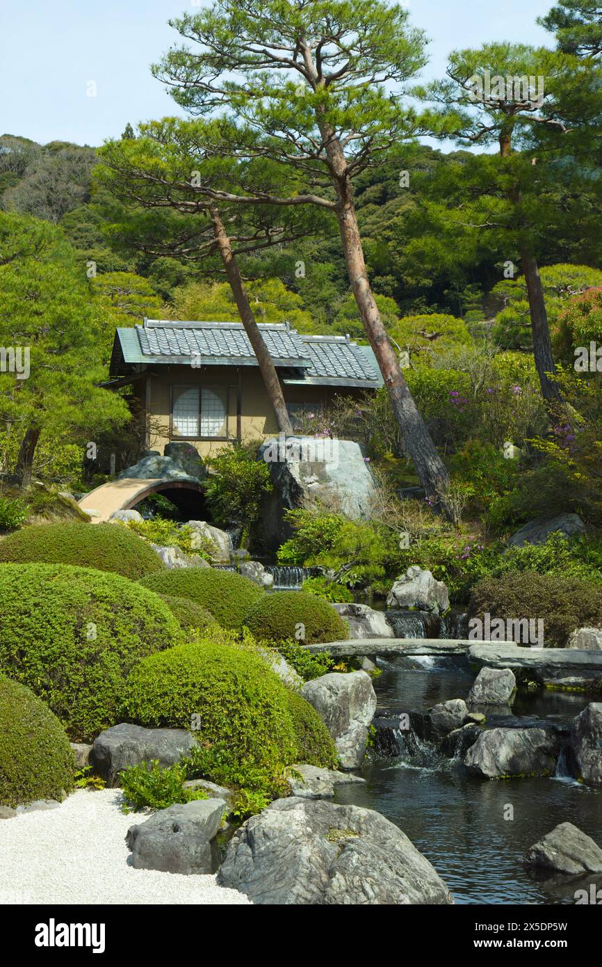 Japan, Matsue, Adachi Art Museum, garden Stock Photo - Alamy