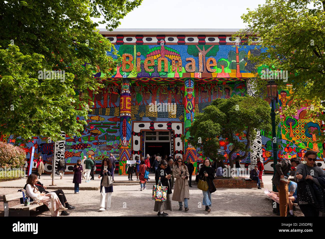 Venice, Italy - April 19, 2024: Central Pavilion at Venice Biennale ...