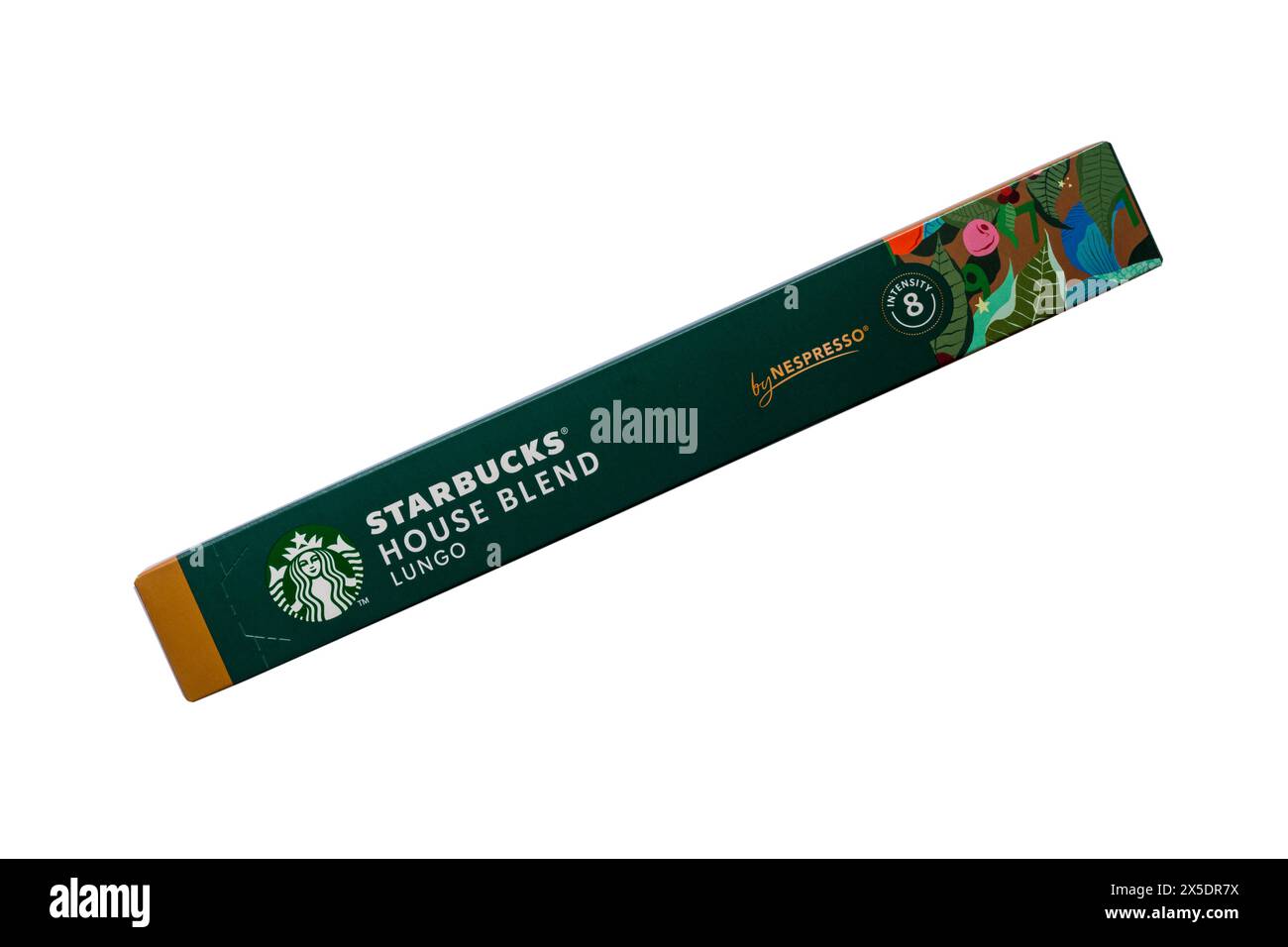 Box of Starbucks House Blend Lungo coffee capsules by Nespresso ...