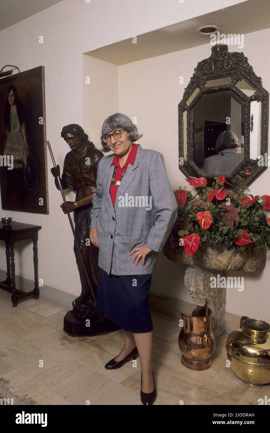 Cynthia OZICK - Date : 19880901 ©John Foley/Opale.photo Stock Photo - Alamy