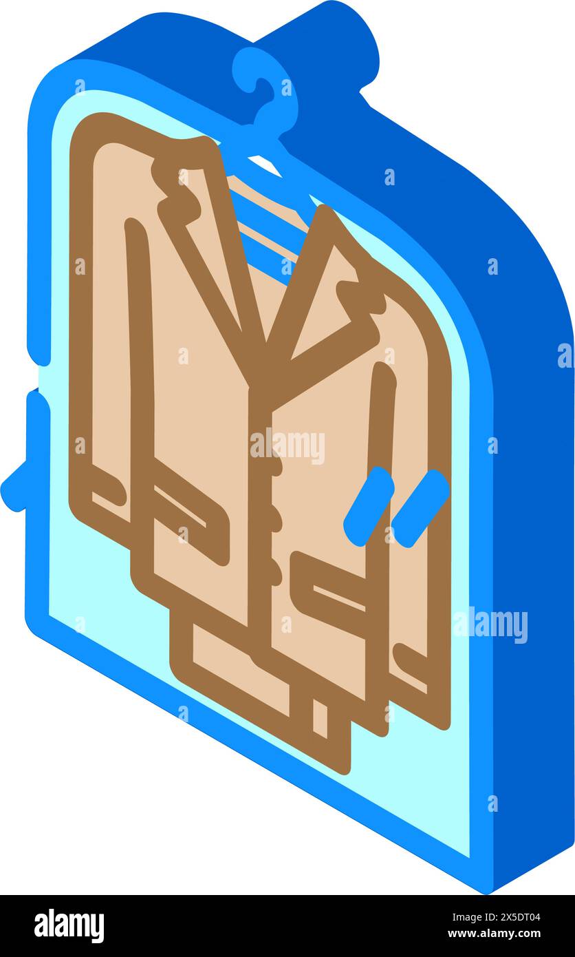 dry cleaner isometric icon vector illustration Stock Vector Image & Art ...