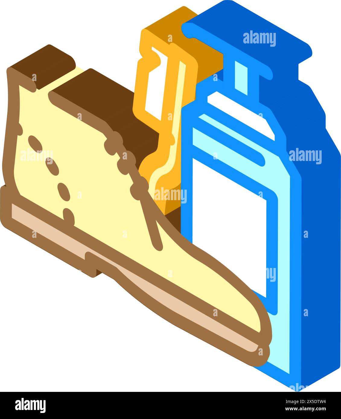 suede cleaning isometric icon vector illustration Stock Vector Image ...