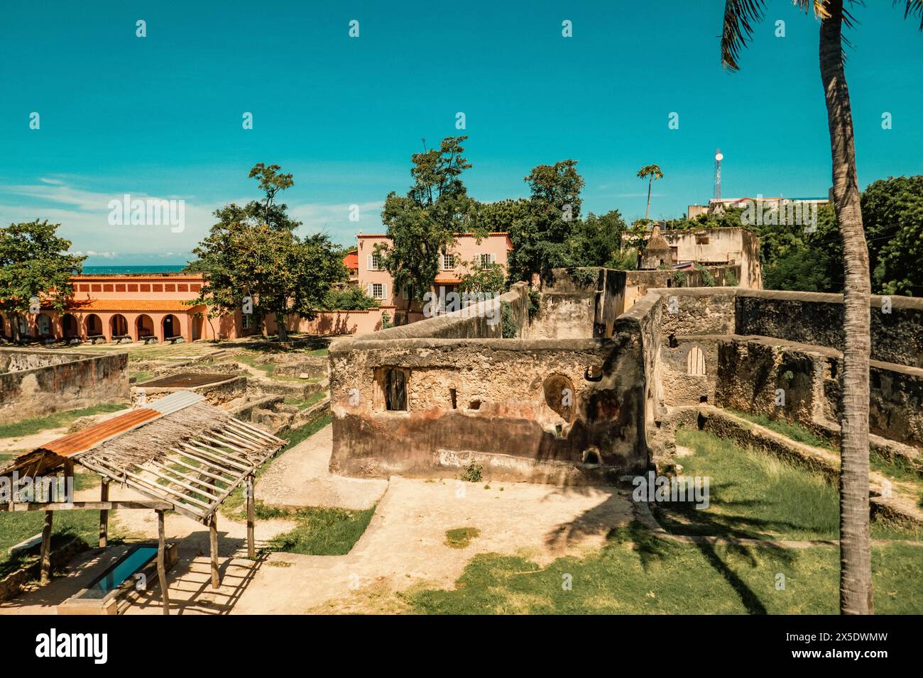 View of ruins in Fort Jesus, Mombasa Stock Photo - Alamy