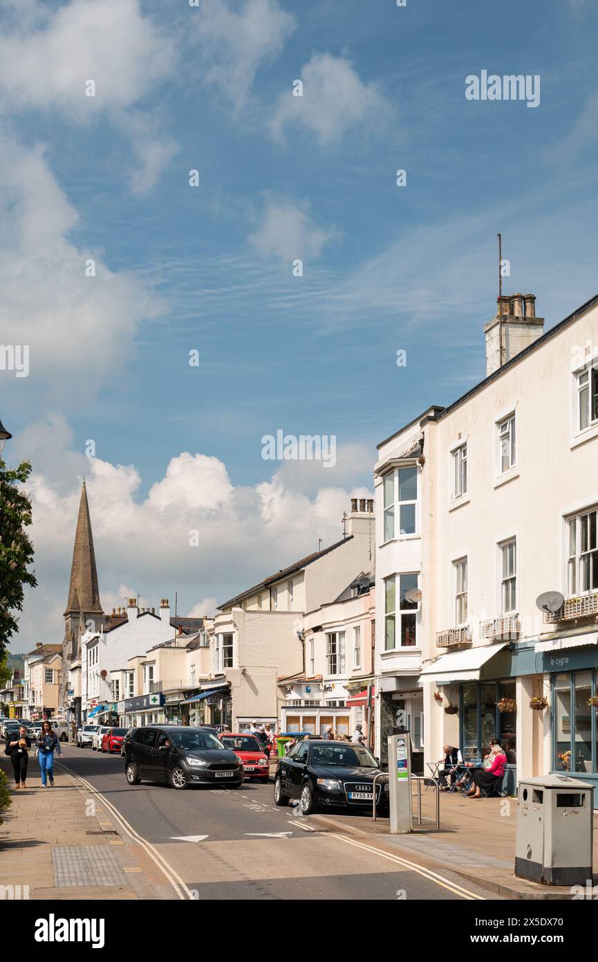 The Strand in Dawlish town centre in South West Devon, England, UK ...