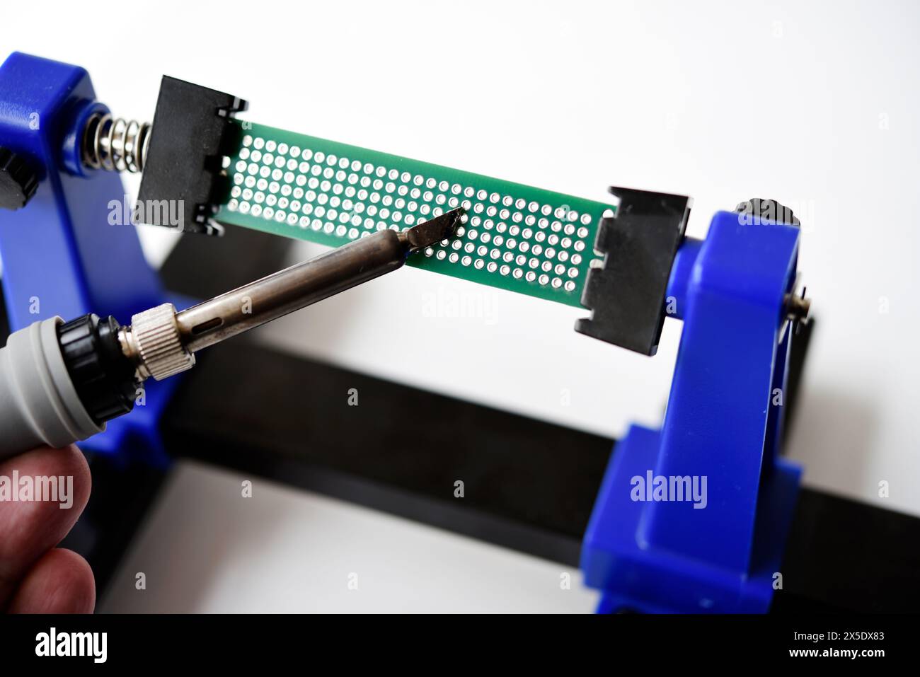 A printed circuit board for trace elements. Radio electronics. A holder ...