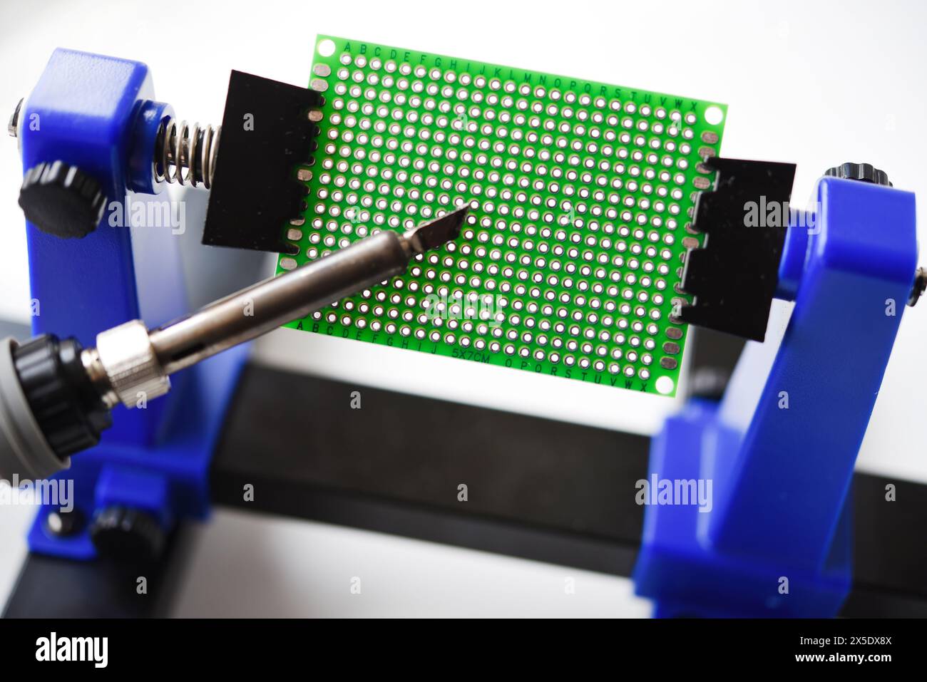 A printed circuit board for trace elements. Radio electronics. A holder ...