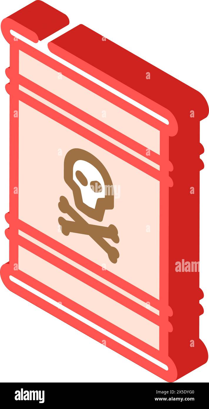 hazardous waste sorting isometric icon vector illustration Stock Vector ...