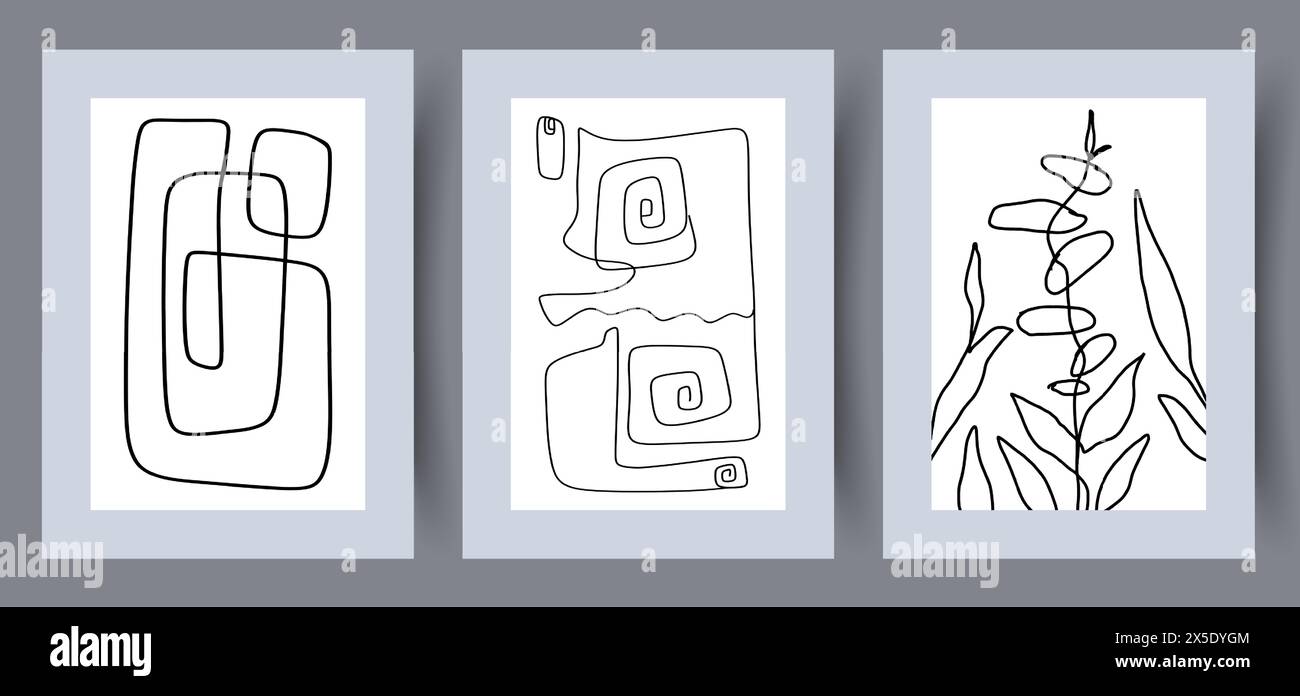 Abstract labyrinth fantasy wall art print Stock Vector Image & Art - Alamy