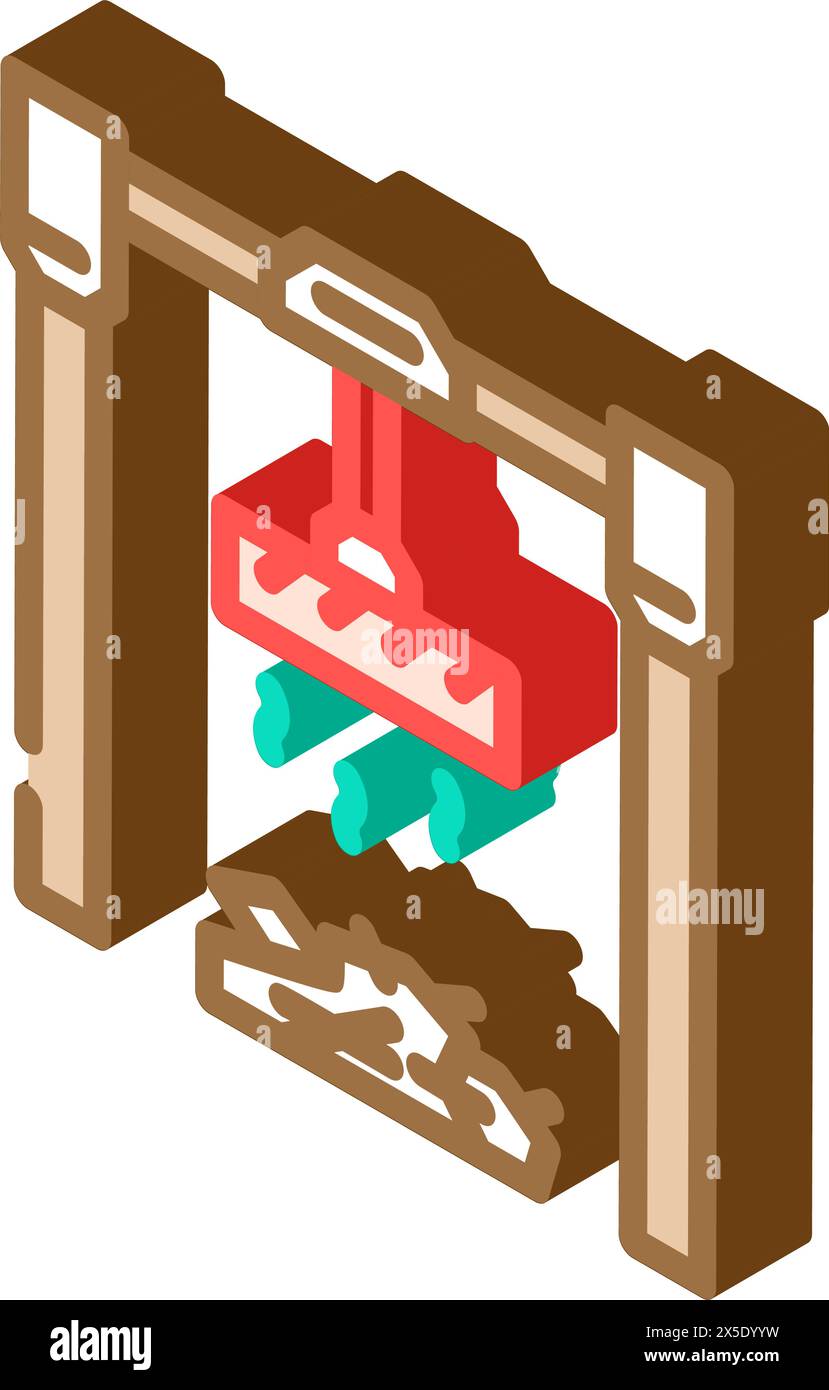 paper recycling waste sorting isometric icon vector illustration Stock ...