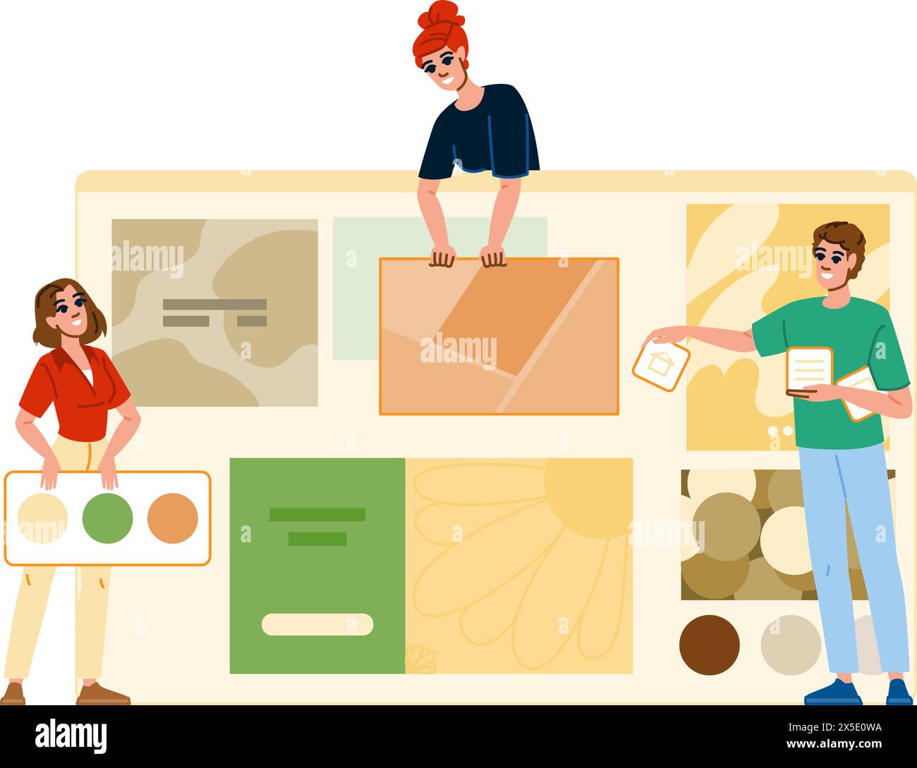 logo mood board website vector Stock Vector Image & Art - Alamy