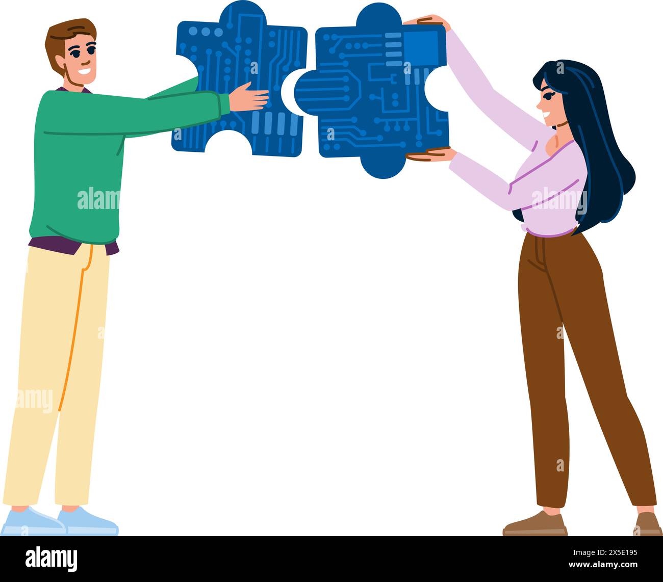 technology system integration vector Stock Vector Image & Art - Alamy