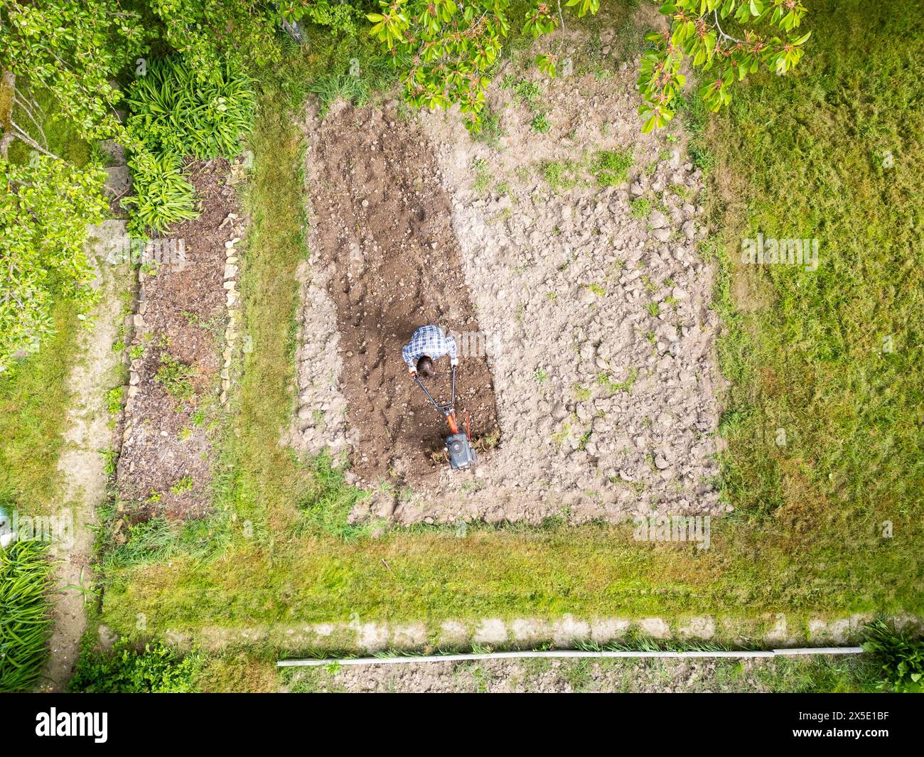 Aerial scene above old corn hi-res stock photography and images - Alamy