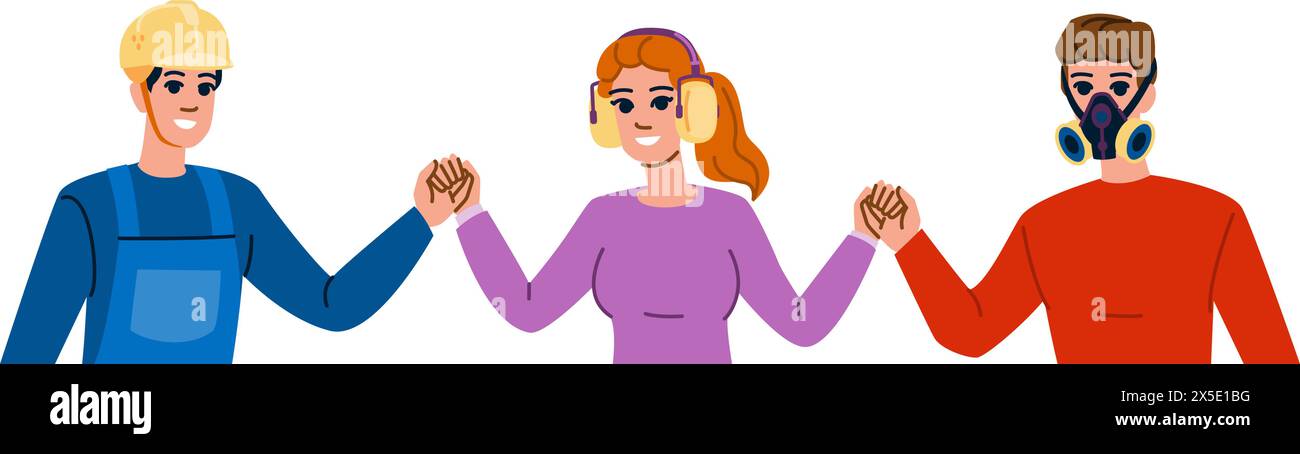 happy health and safety management vector Stock Vector Image & Art - Alamy