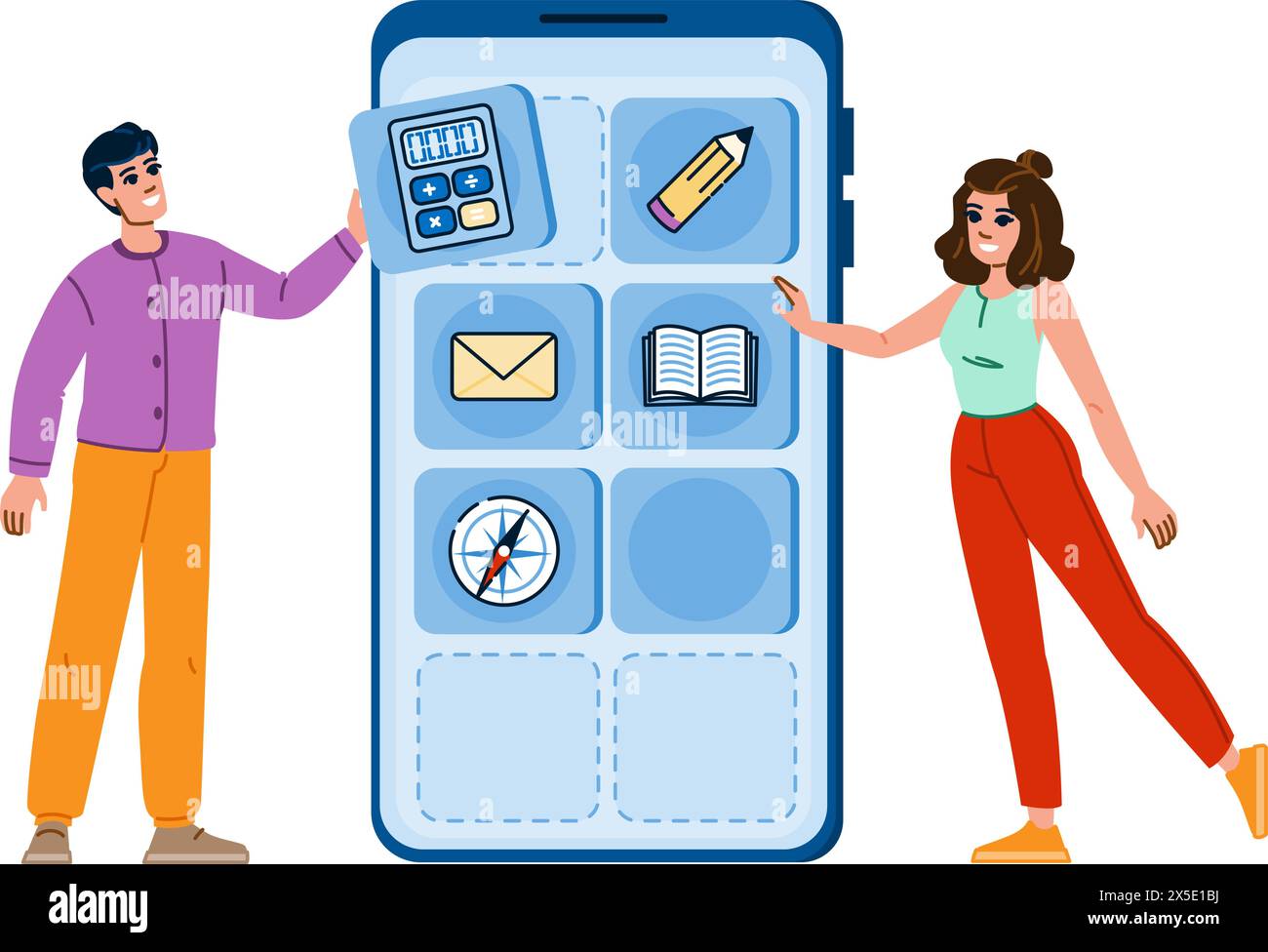 mobile skeuomorphism website vector Stock Vector Image & Art - Alamy