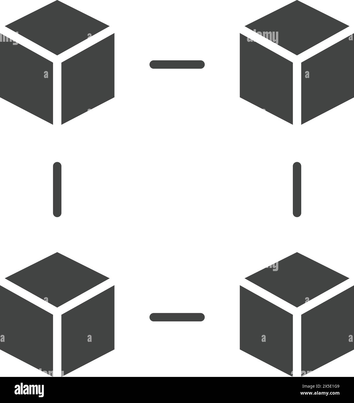 Blockchain Icon Vector Image Suitable For Mobile Application Web Application And Print Media