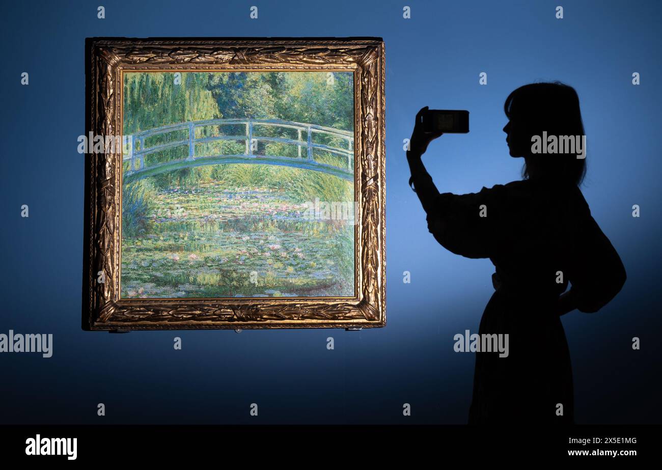 Dr Beatrice Bertram with Monet's 'The Water-Lily Pond' which will be ...