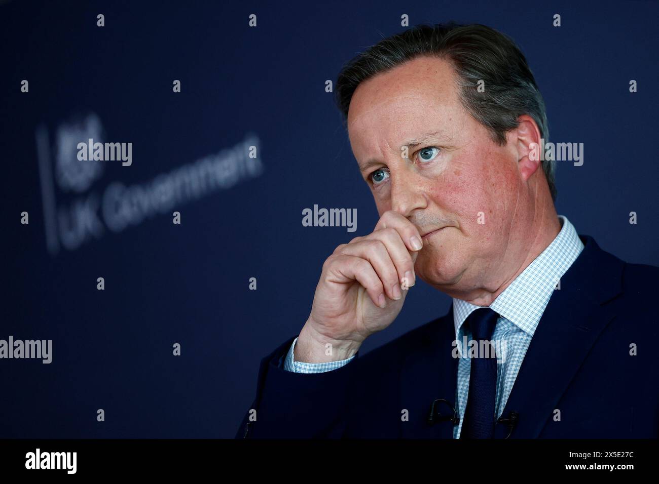 Foreign Secretary Lord David Cameron delivers a speech at the National ...